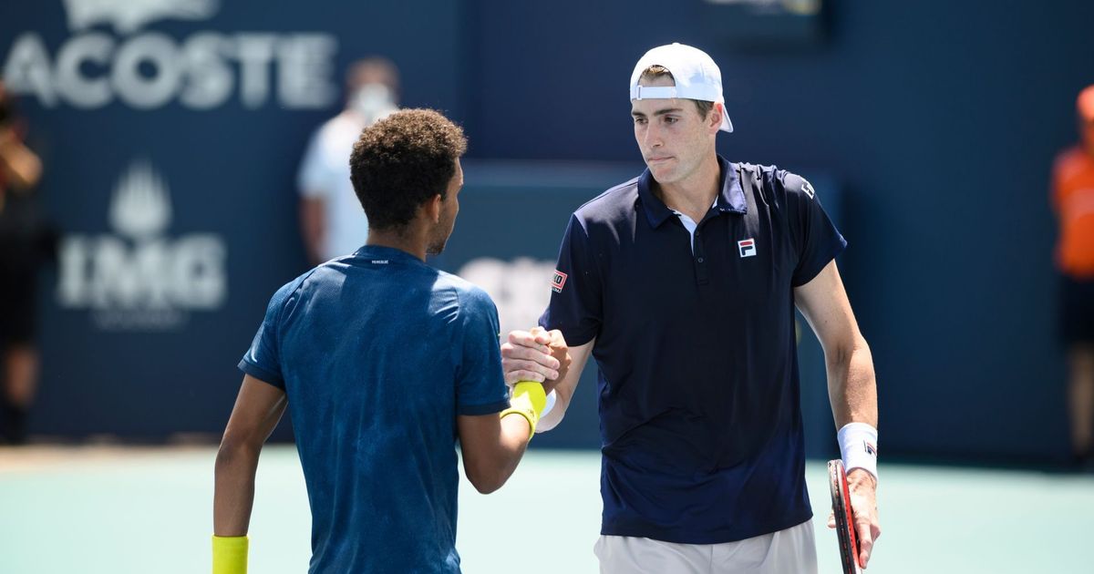 Felix Auger-Aliassime v John Isner