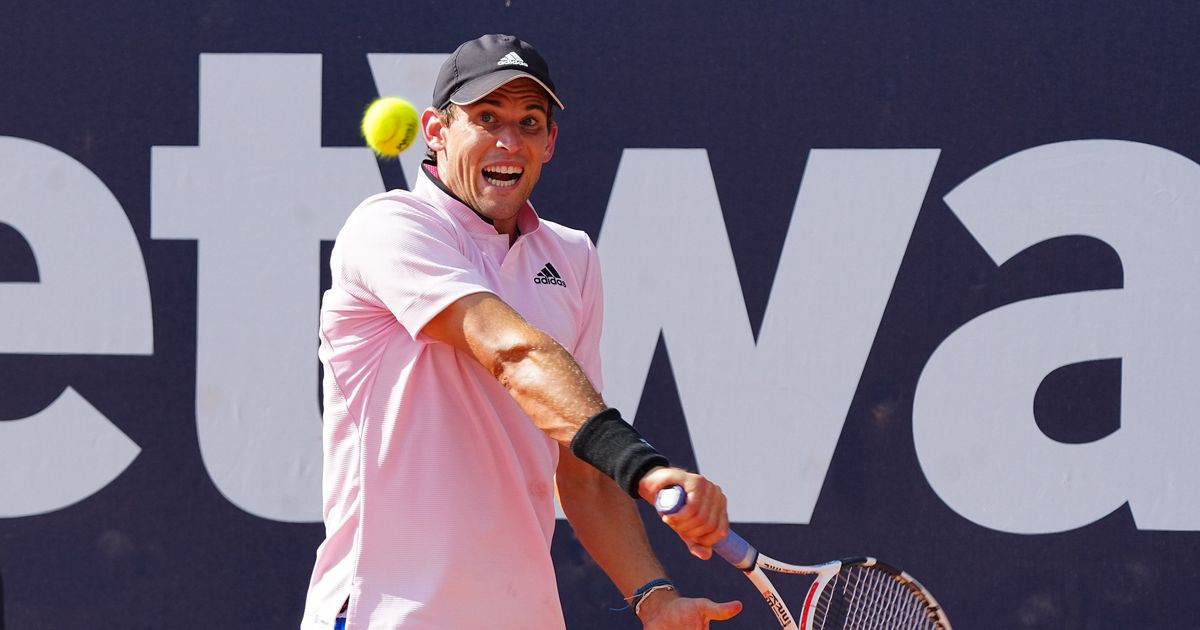 Trademark backhand winner from Thiem