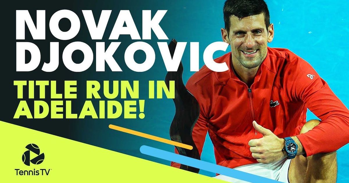 Novak Djokovic's highlights from his title in Adelaide!