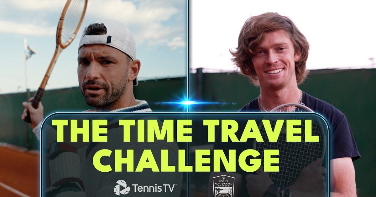 Rublev and Dimitrov play with vintage rackets!