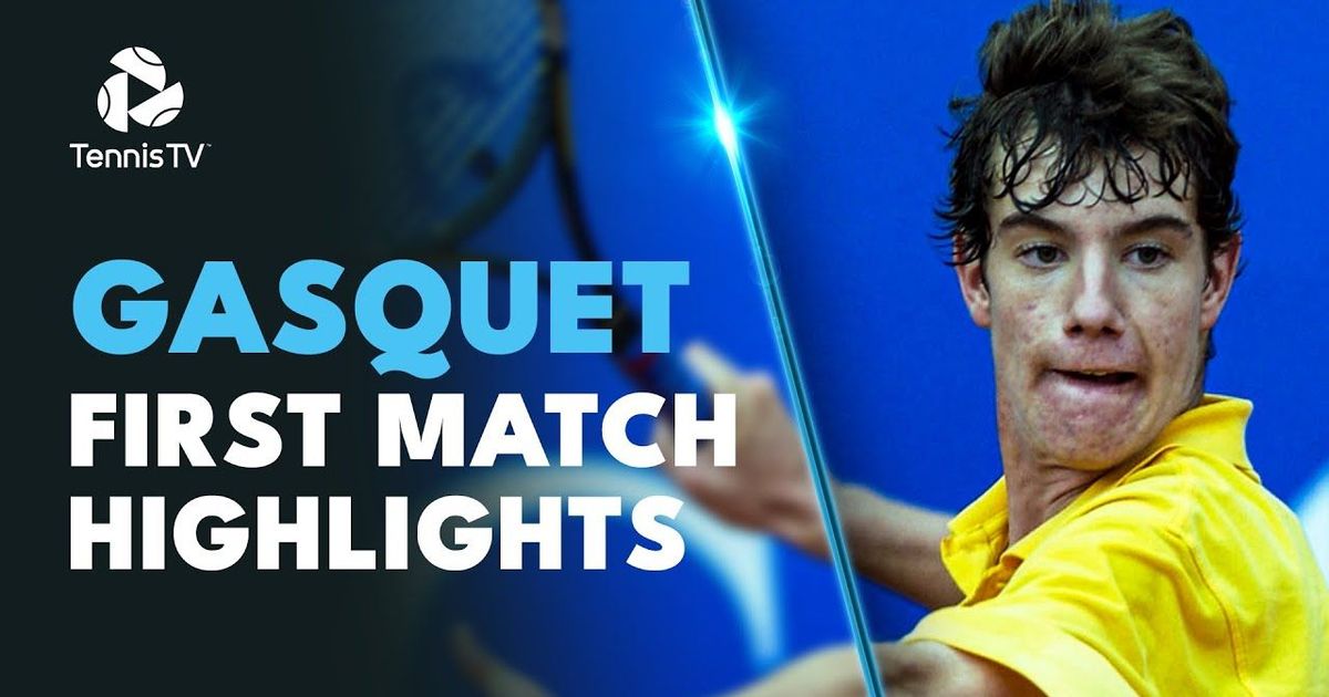 Fifteen-year-old Richard Gasquet's first ATP Tour match!