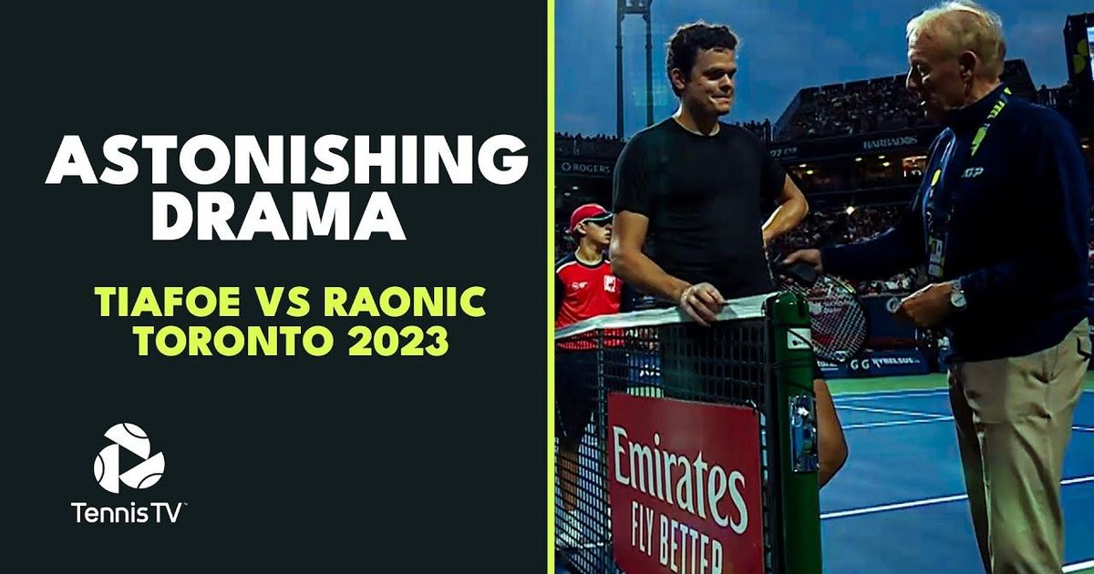 Drama in Tiafoe vs Raonic match over unusual rule!