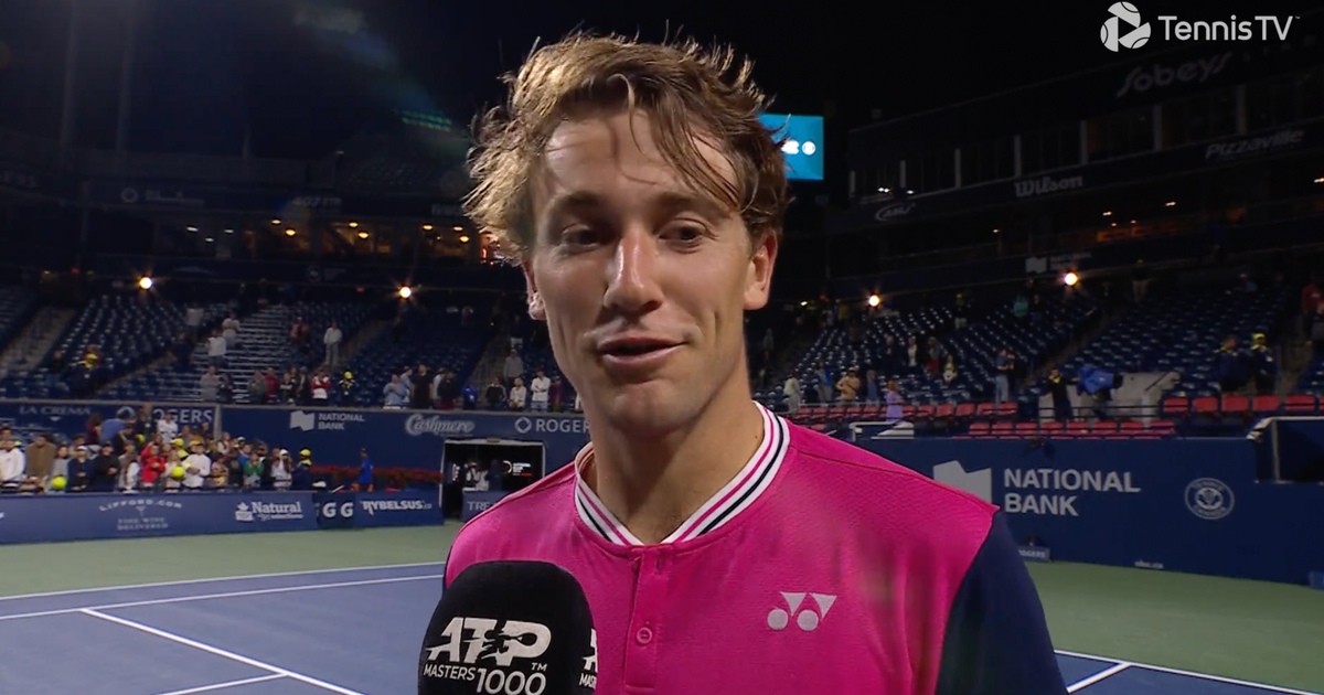 Casper Ruud recaps his second round win in Toronto