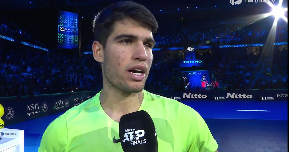 Alcaraz claims first win at Nitto ATP Finals