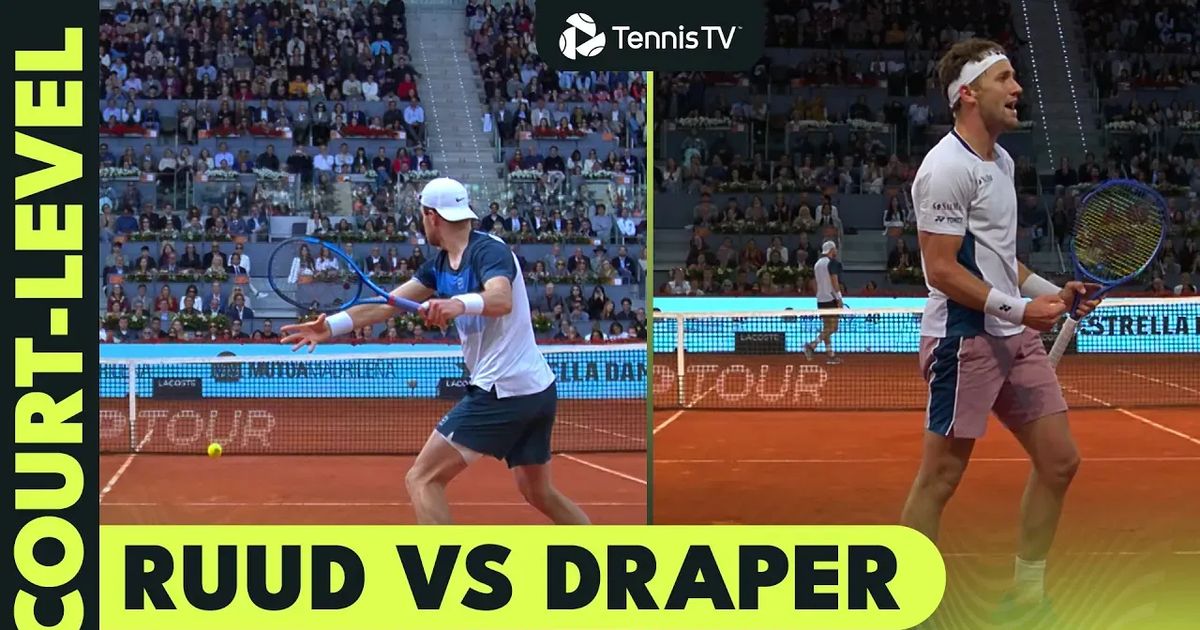 Jack Draper vs Casper Ruud: Court-Level Highlights Madrid 2025