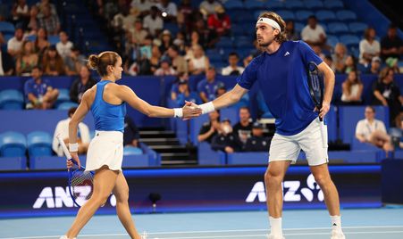 M. Sakkari & S. Tsitsipas vs N. Hibino & Y. Uchiyama